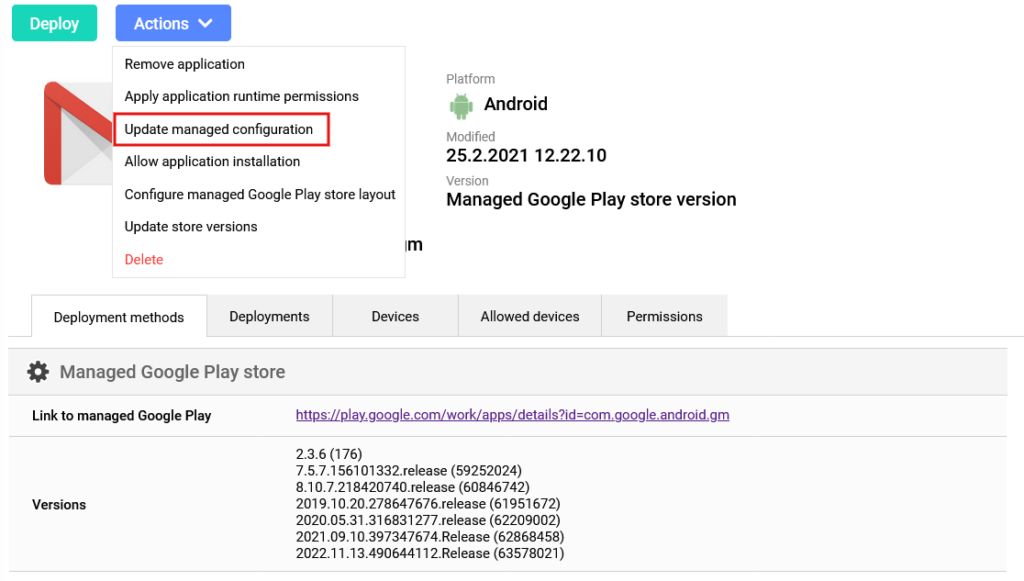 Configuring Exchange for Gmail on Android | Miradore