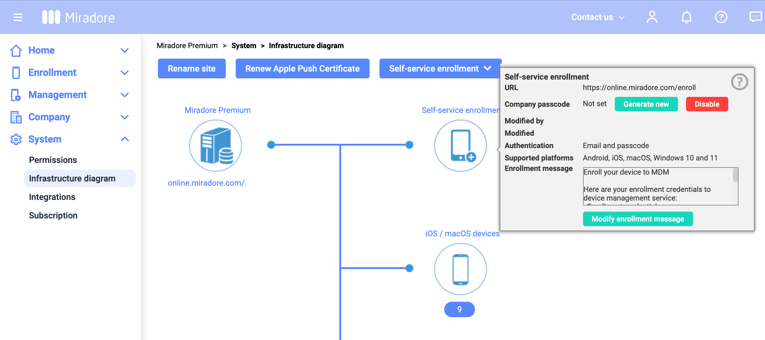 User-Initiated Self Enrollment of macOS devices | Miradore
