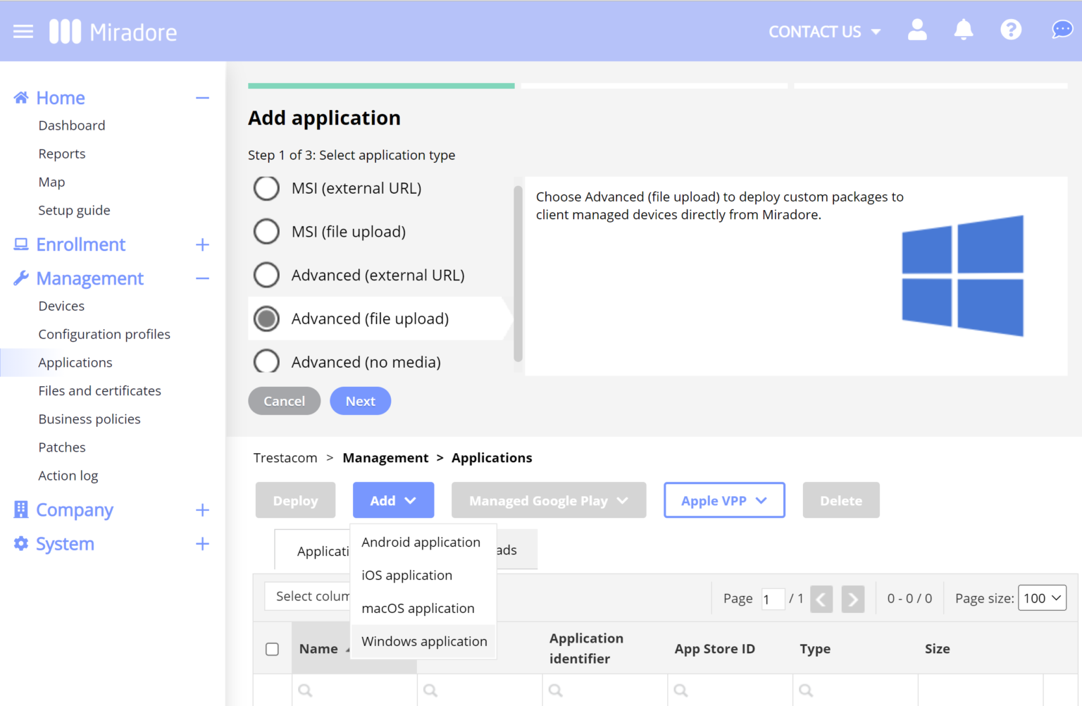 Deploying Microsoft 365 office apps to Windows devices | Miradore