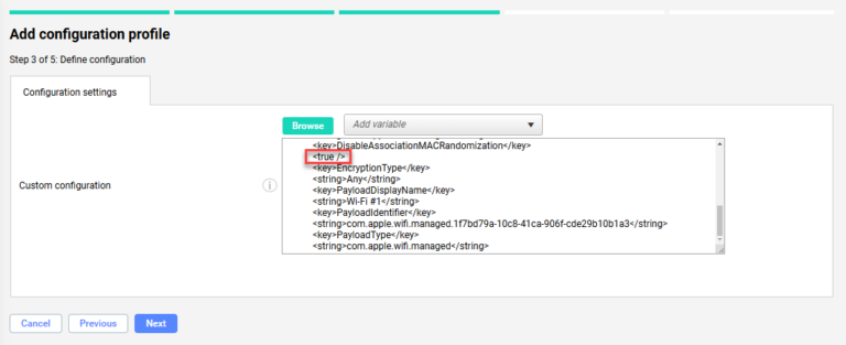 Disabling Wi Fi Mac Address Randomization On Ios Miradore 6153