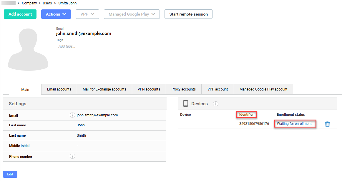 Enrollment profiles for Apple's Automated Device Enrollment | Miradore