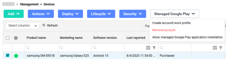 Set up a work profile on an Android device | Miradore